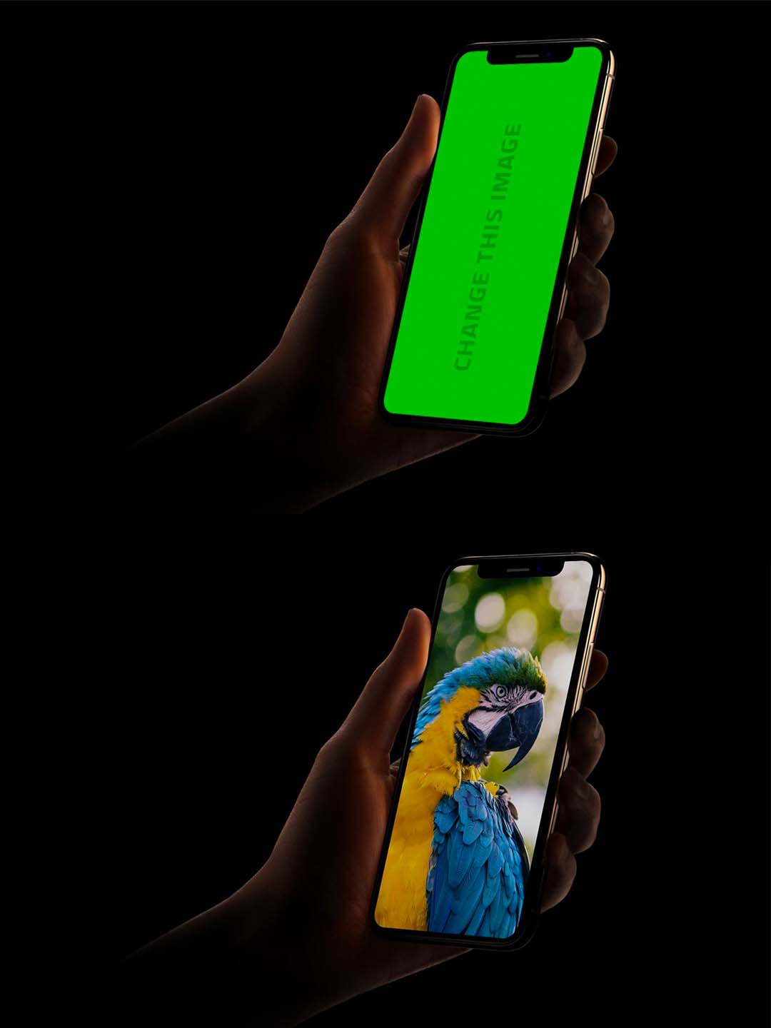 精品手持iPhonex 样机展示模板,mockup样机模板psd分享