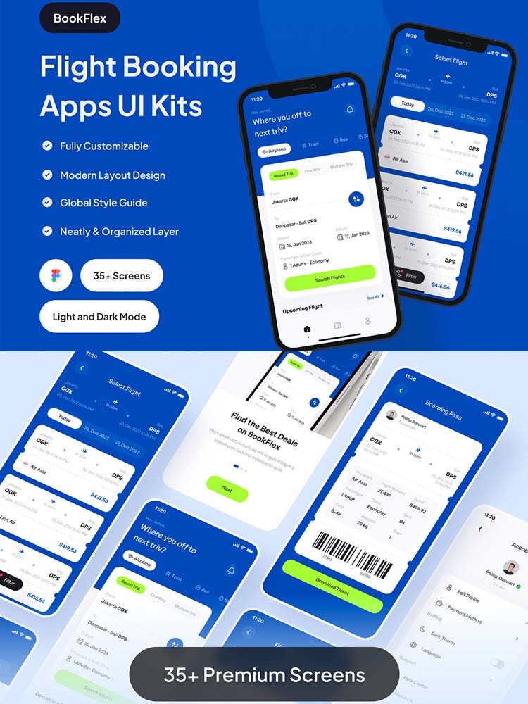优质的 NFT 市场应用程序 UI 套件，具有40多个高质量屏幕，Figma格式