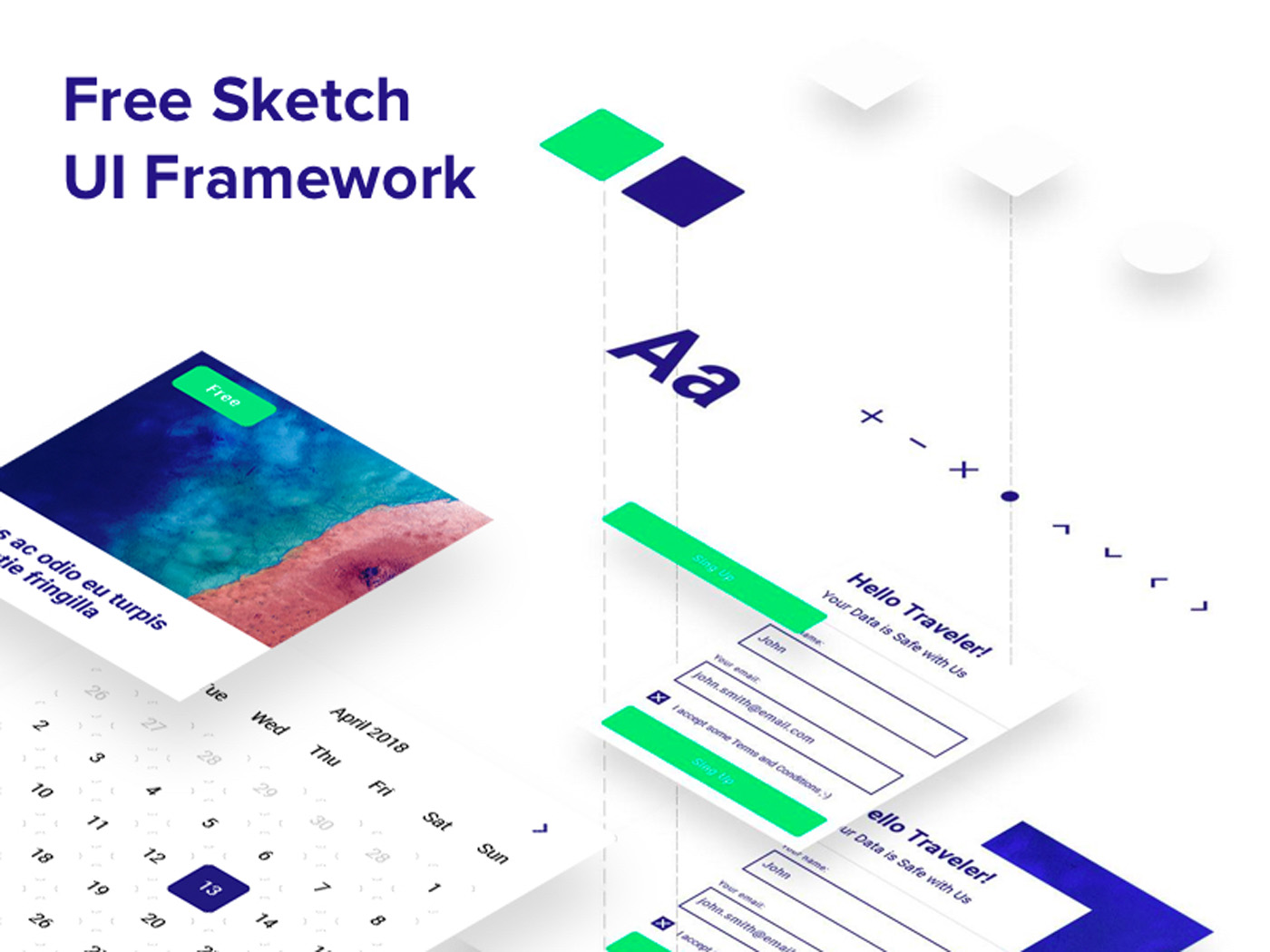 登录页面UI工具包sketch格式