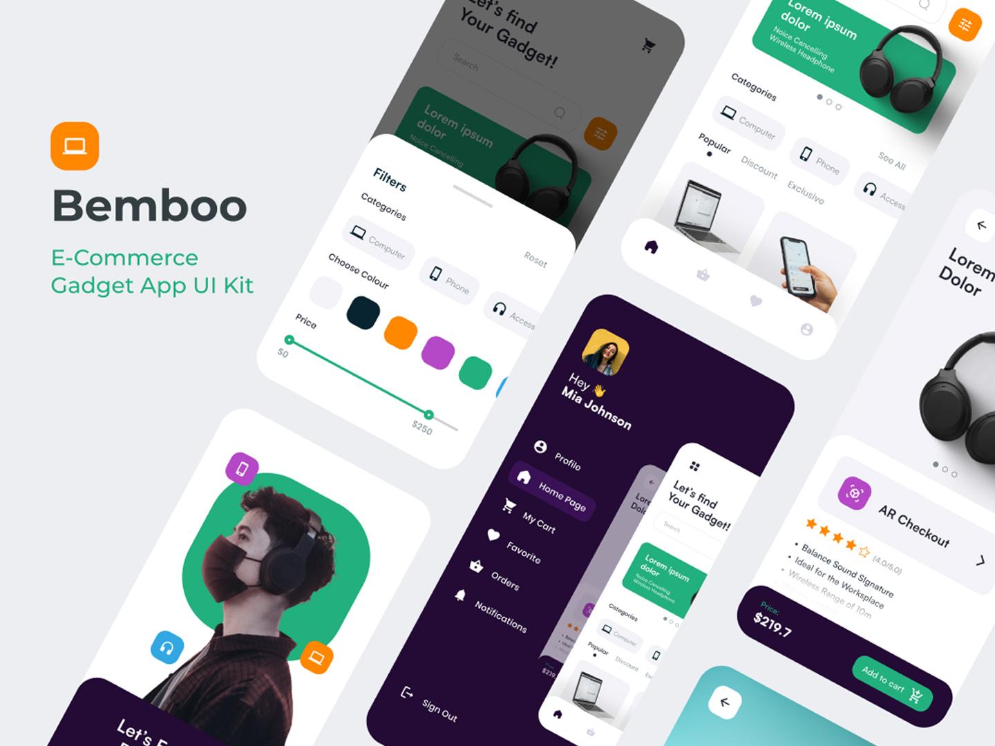 服装电商APP/小程序设计|UI设计Figma源文件